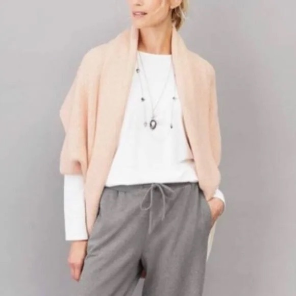 J. Jill | Sweaters | Jjill Pure Jill Peach Cocoon Sweater Shrug ...